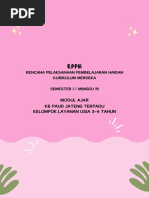 RPPM TK: Mengenal Tubuhku | PDF