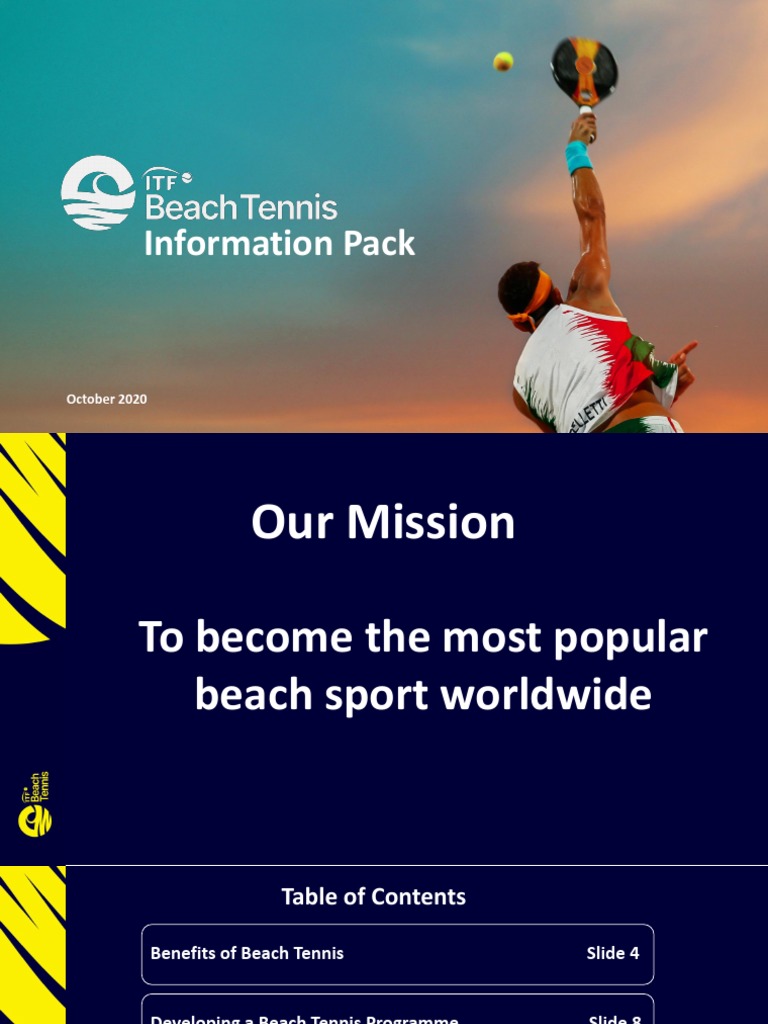 ITF Beach Tennis Overview and Growth | PDF | Fifa World Cup | Sports
