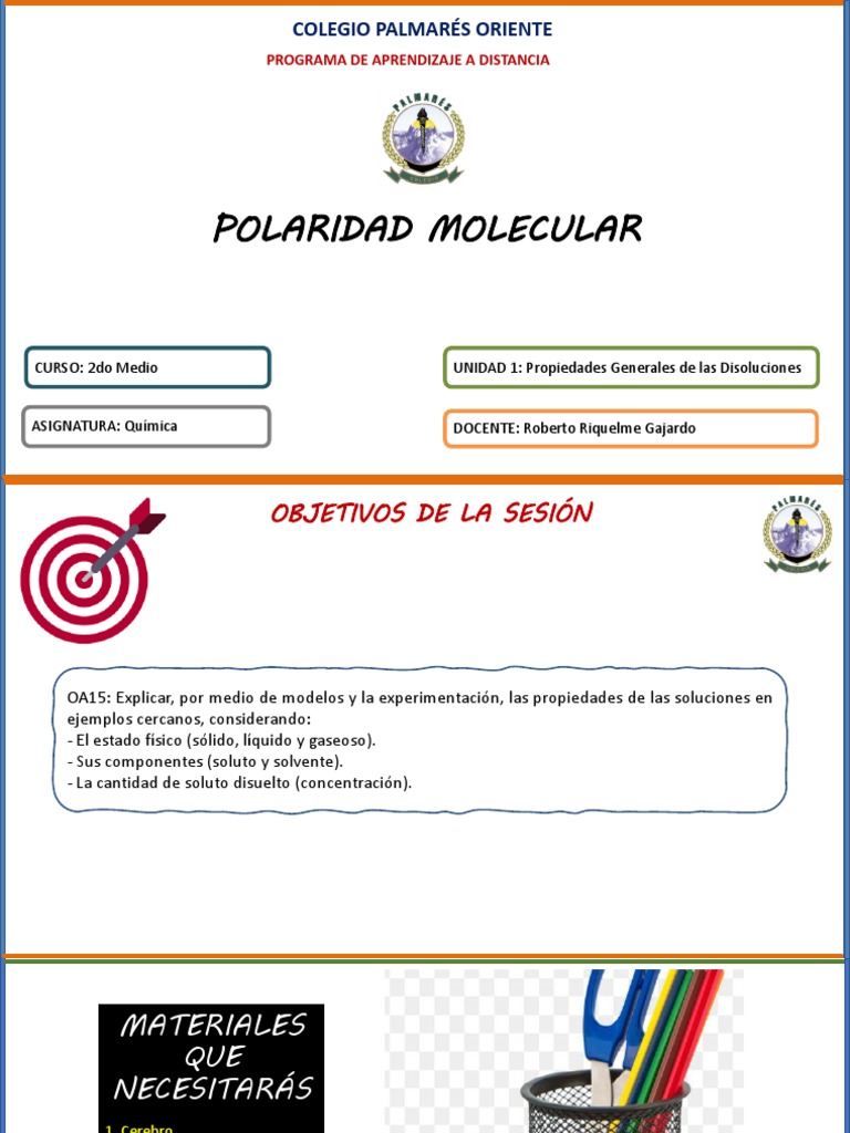 07 - Clase Polaridad-FI | PDF | Polaridad química | Fuerza intermolecular