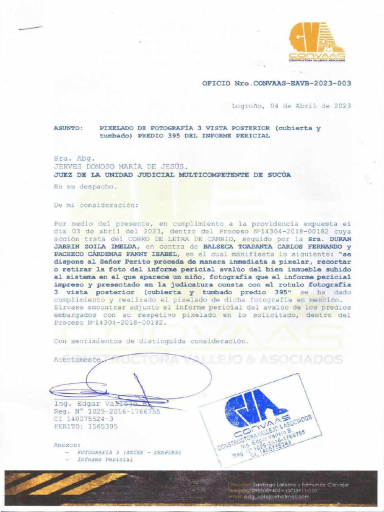 Informe Pericial de Avaluó Inmueble | PDF