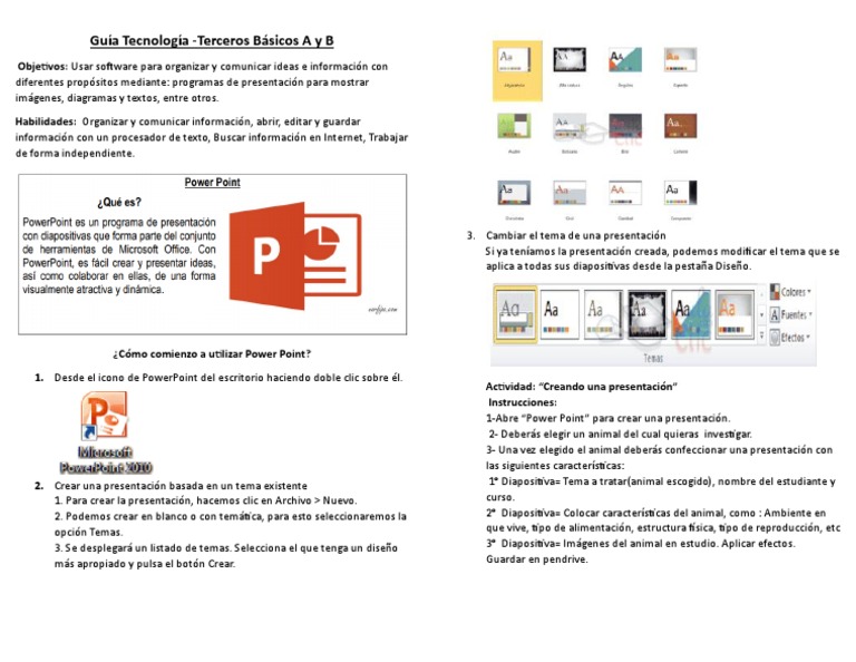 Guía Tecnología PPT | PDF | Microsoft PowerPoint | Software