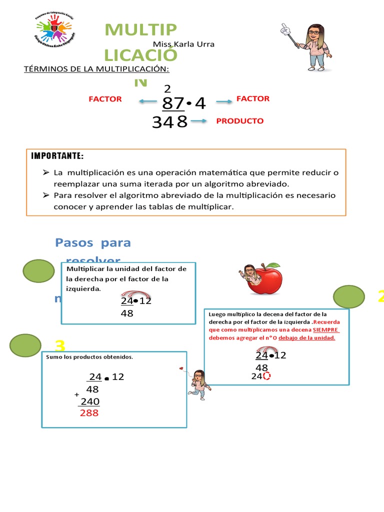 Multiplicación y División | PDF | División (Matemáticas) | Multiplicación