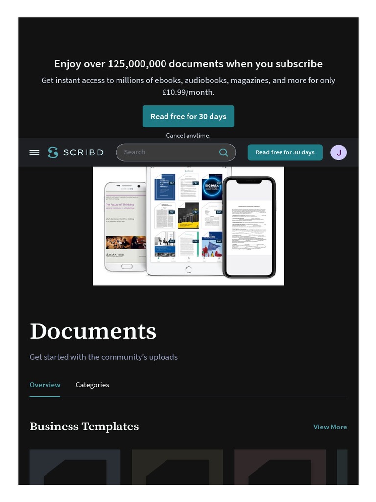 Documents: Enjoy Over 125,000,000 Documents When You Subscribe | PDF