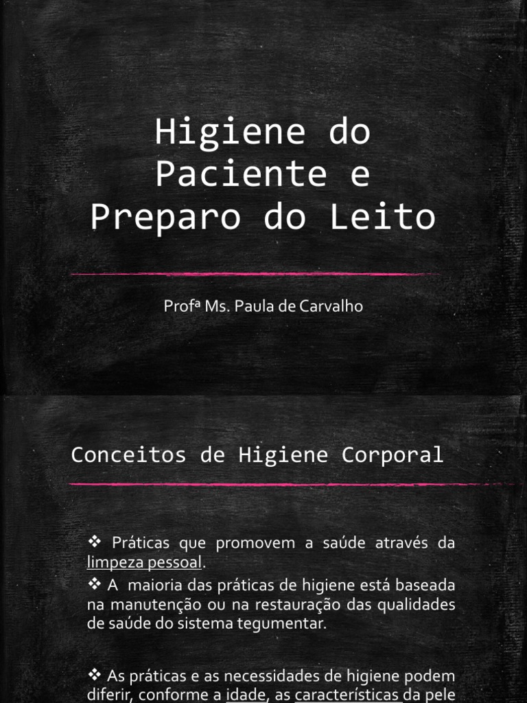 7 - Higiene Do Paciente e Preparo Do Leito | PDF | Cama | Roupas
