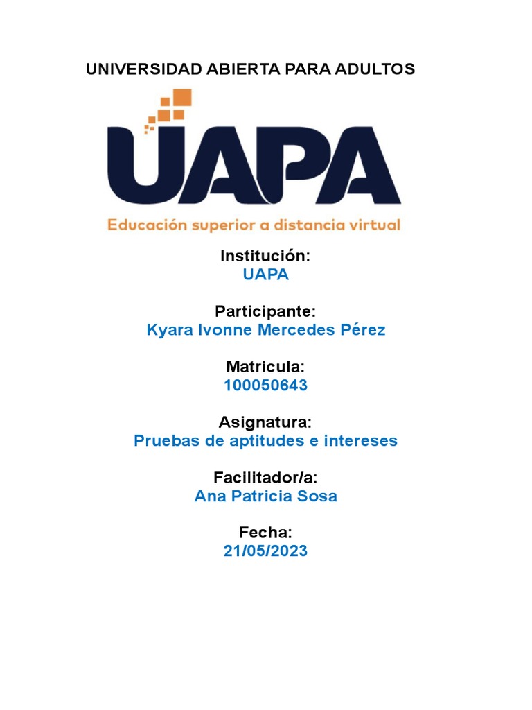Pruebas de Aptitudes e Intereses Tarea Test Otis | PDF | Inteligencia ...