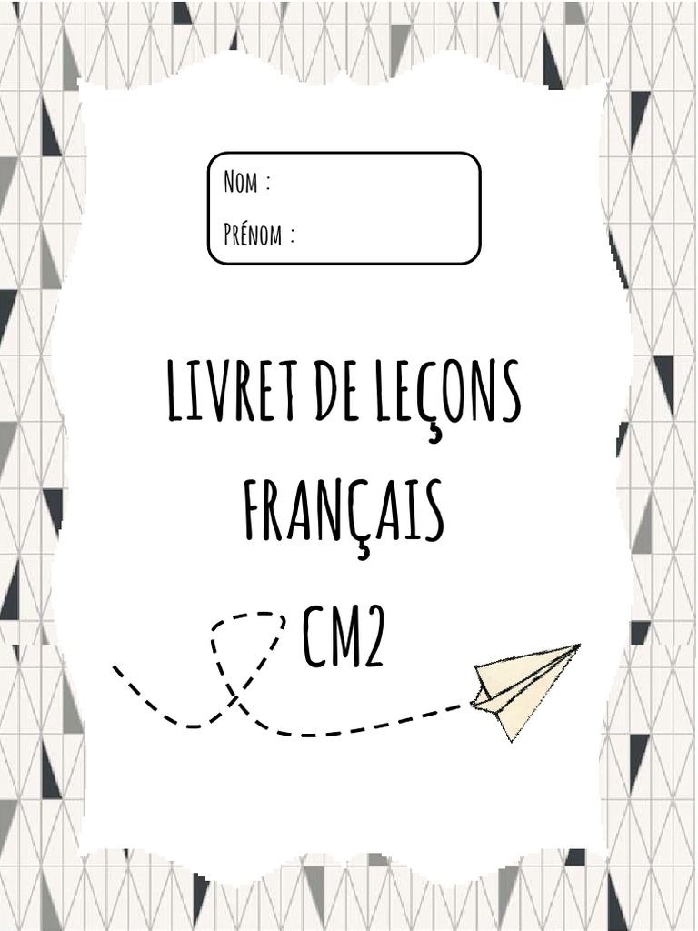 Livret Des Leçons Français | PDF | Phrase | Sujet (Grammaire)