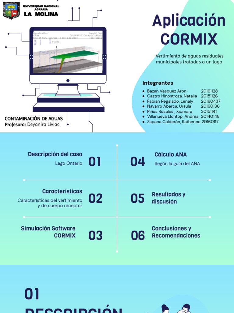 Aplicación Del CORMIX-Lagos-G3 | PDF | Agua | Geografía Física