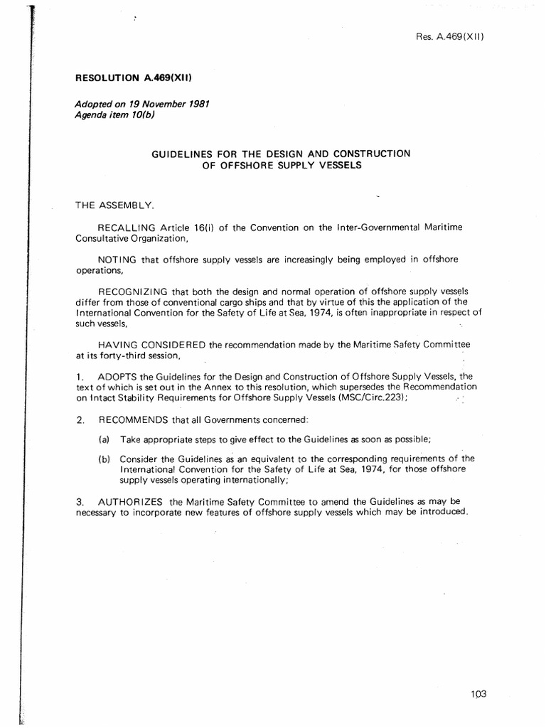 Imo A469 | PDF