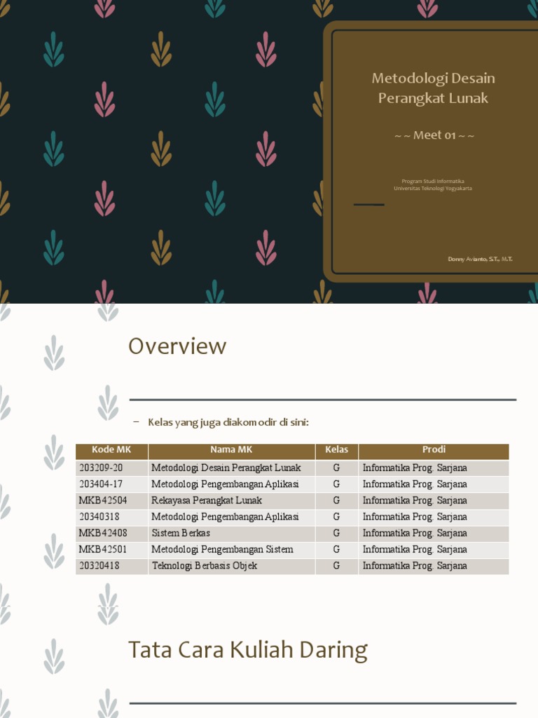 Meet - 01 - MDPL - Inf Kls G | PDF