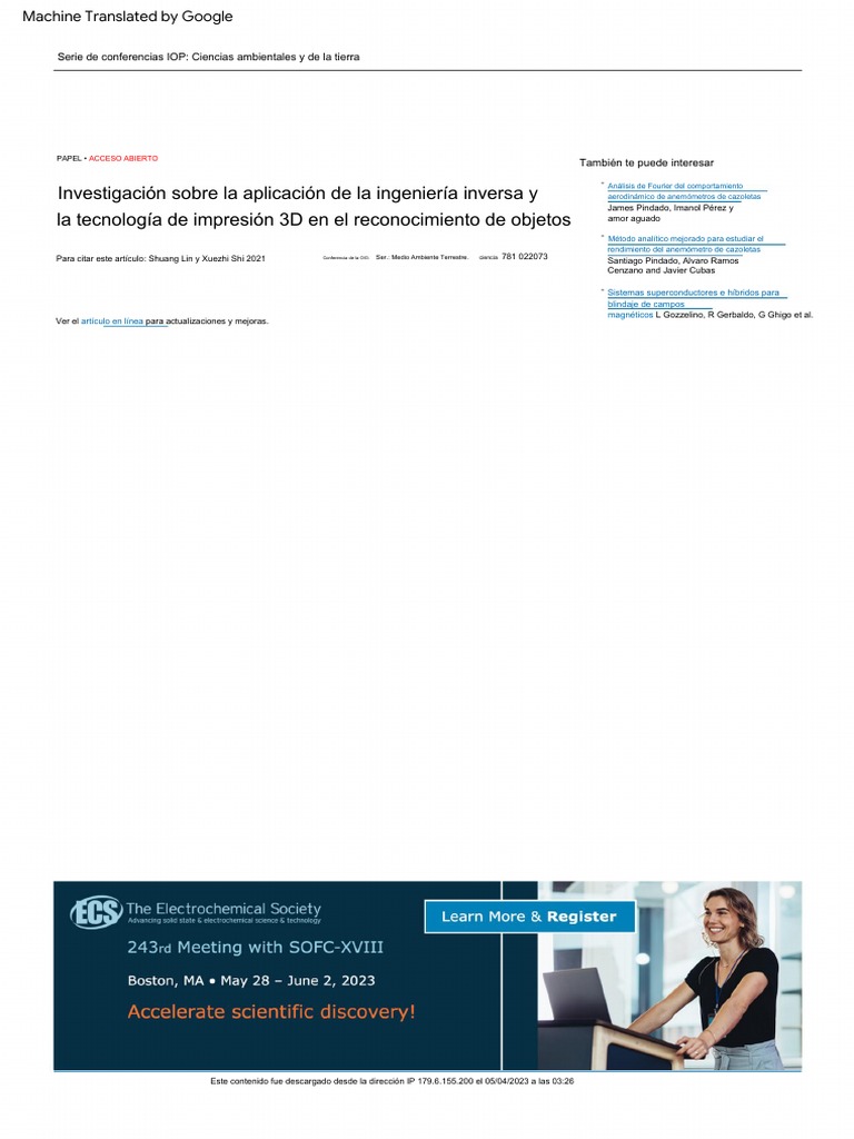Lin 2021 IOP Conf. Ser. Earth Environ. Sci. 781 022073 | PDF ...