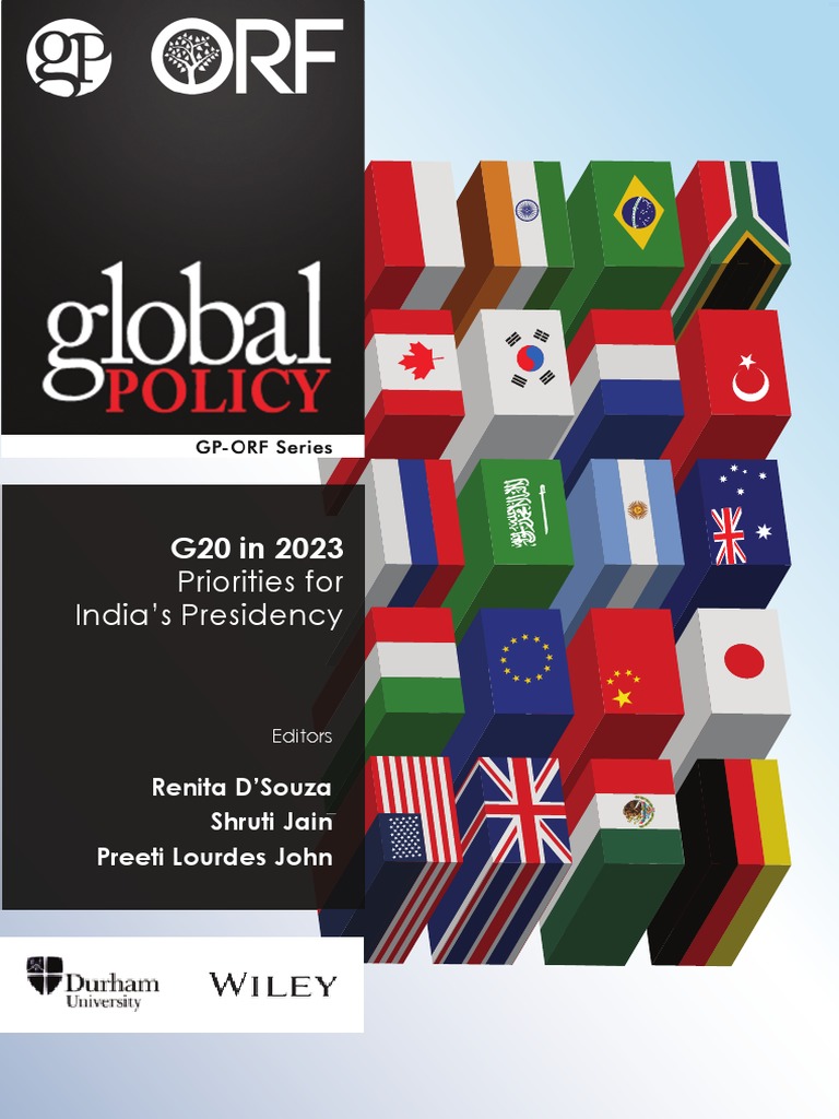 GP ORF G20 in 2023 Priorities For Indias Presidency | PDF | Cost Of Living | Sustainability