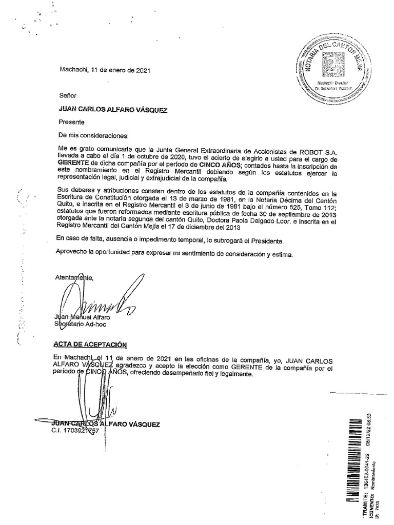 4. NOMBRAMIENTO GERENTE | PDF