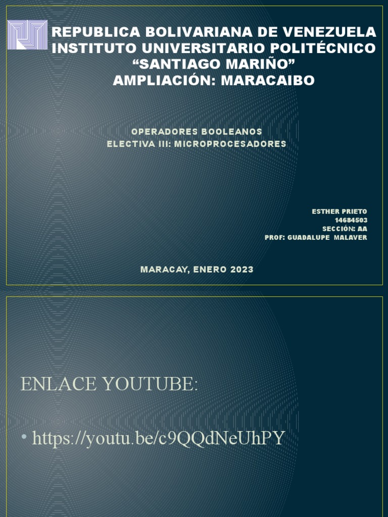 Operadores Booleanos Esther Prieto | PDF