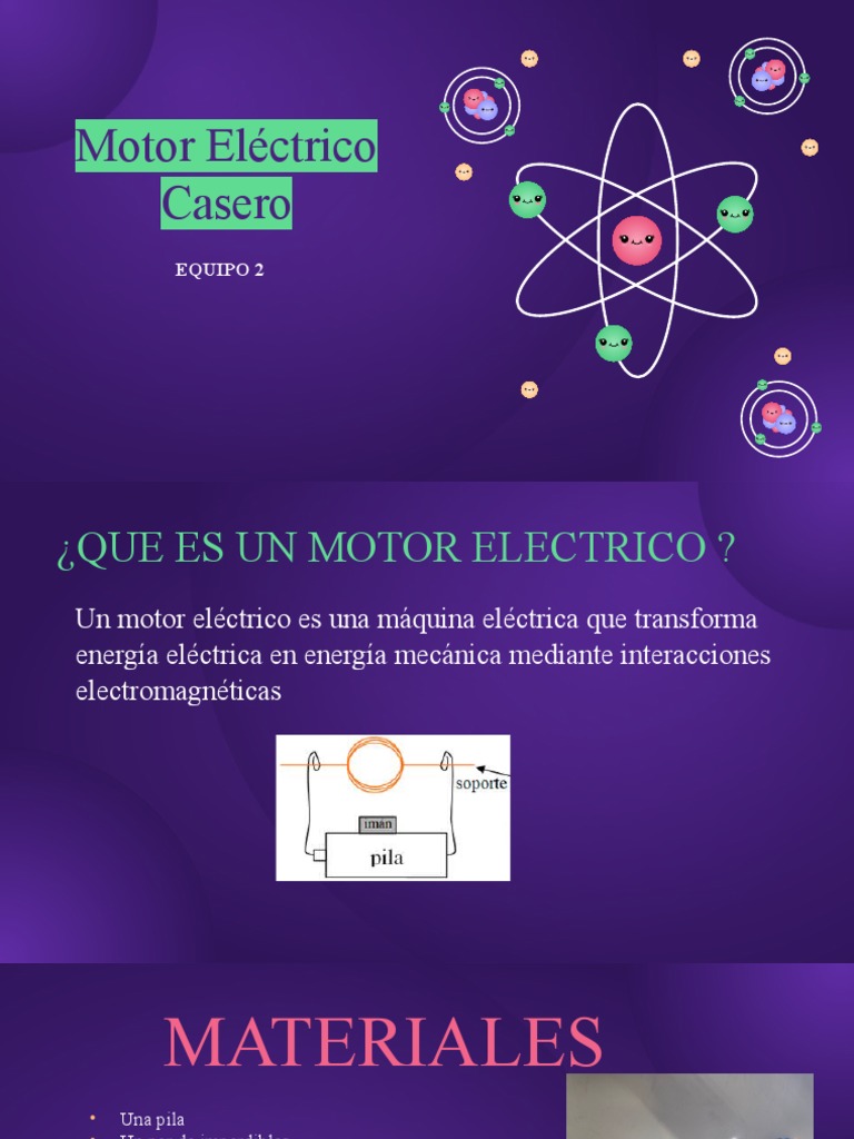 Prototipo Motor Eléctrico Casero | PDF