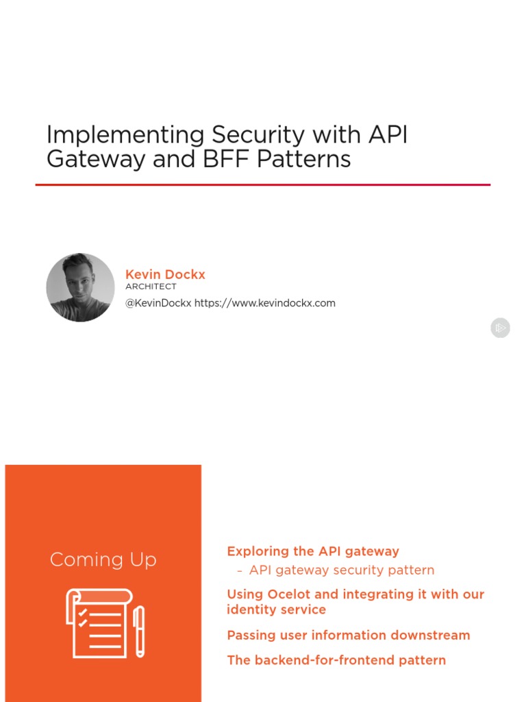 Implementing Security With API Gateway and BFF Patterns Slides | PDF | Gateway ...