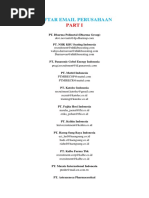 Daftar Email Perusahaan Aktif Indonesia | PDF | Manufacturing Companies ...