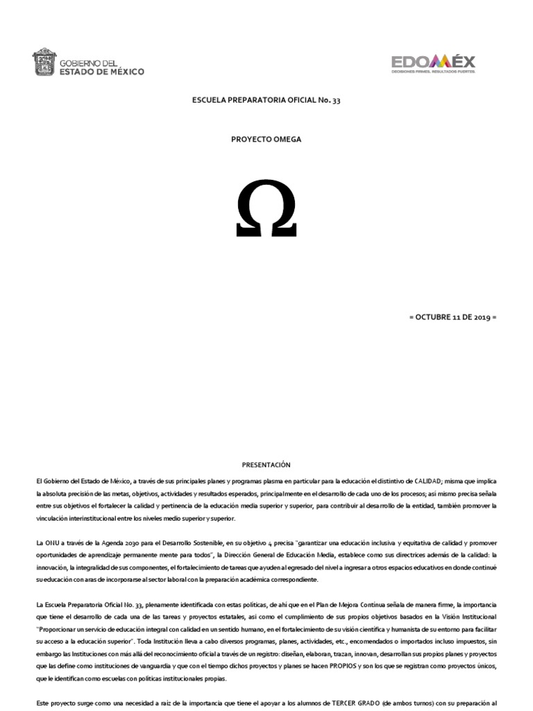 Proyecto Omega | PDF