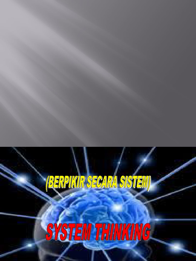 Kuliah 5. BERPIKIR SISTEM | PDF