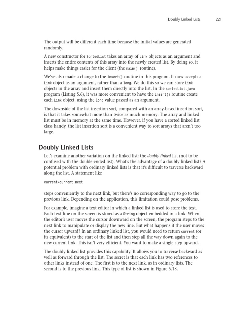 Doubly Linked Lists | PDF Doubly Linked Lists | PDF