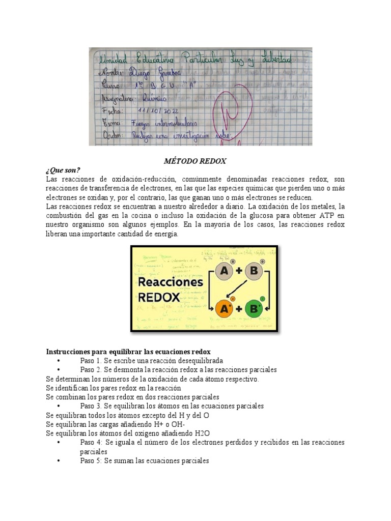 MÉTODO REDOX | PDF