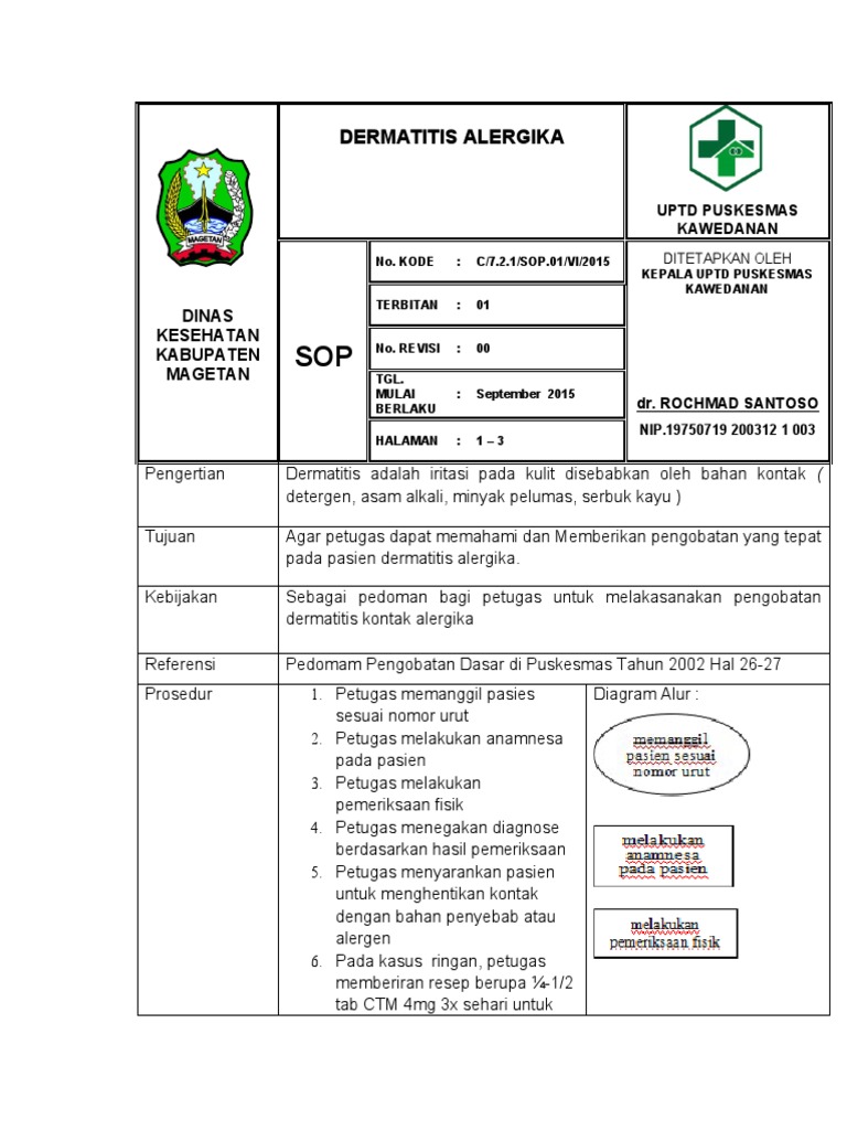 Sop Dermatitis | PDF