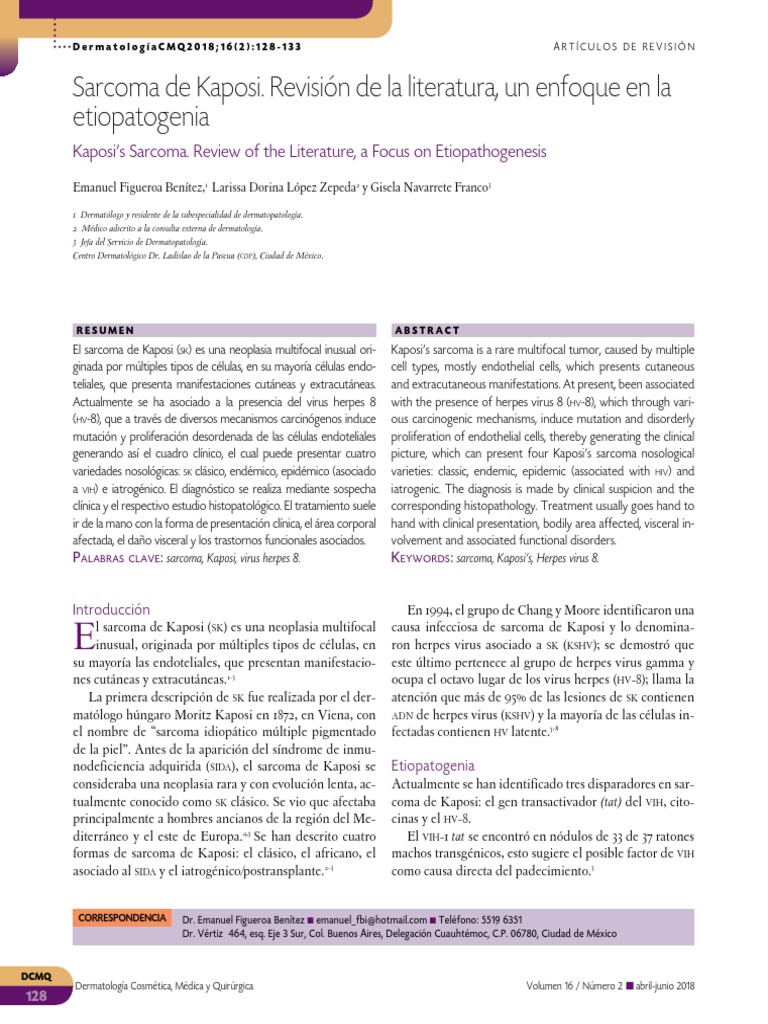 Sarcoma de Kaposi | PDF | Interferón | Citocina
