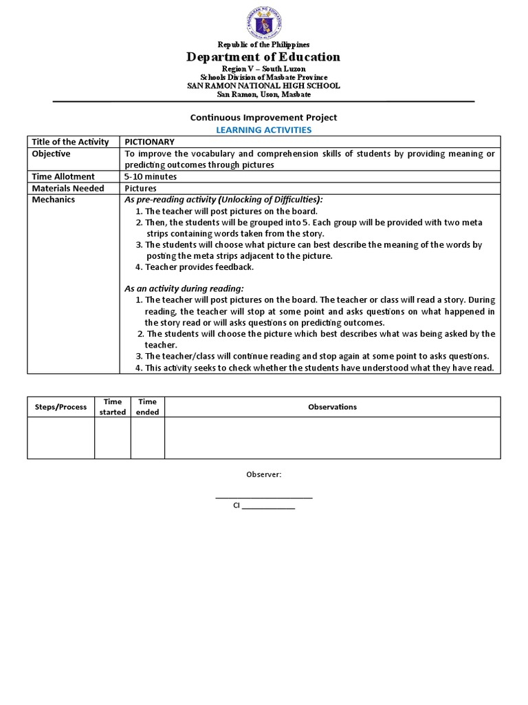 CI Mechanics For Learning Activities | Download Free PDF | Reading ...