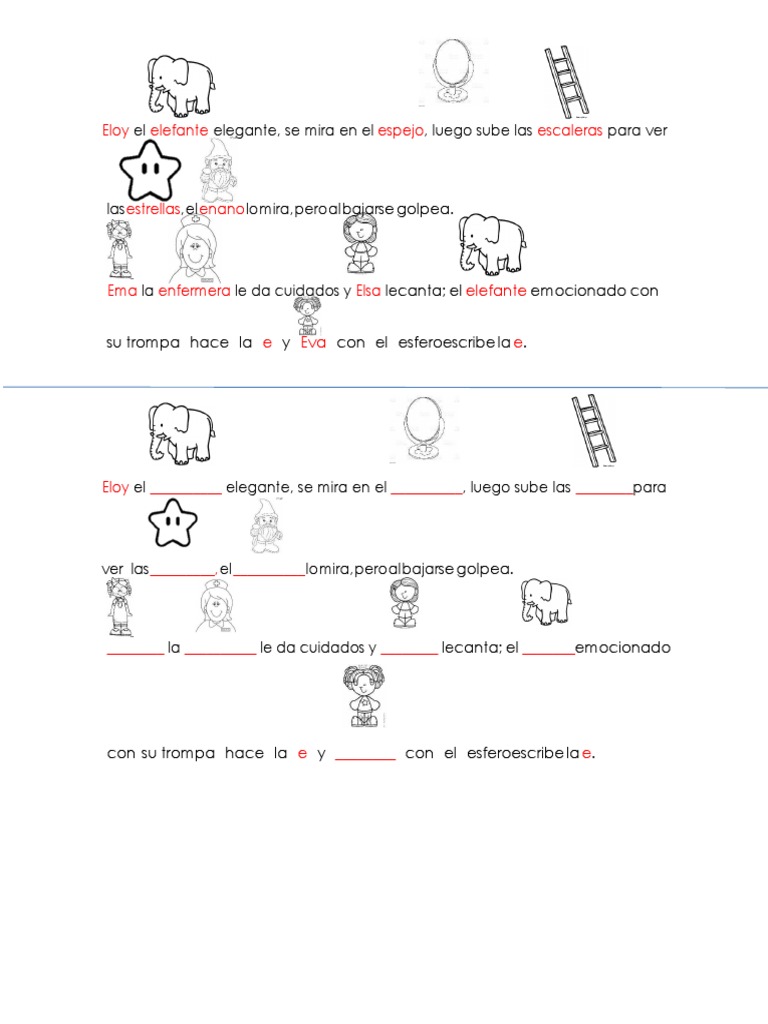 Cuento de Eloy y la letra E | PDF