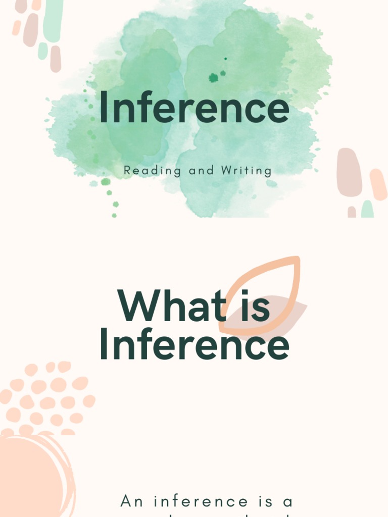 Inference | PDF | Inference | Knowledge