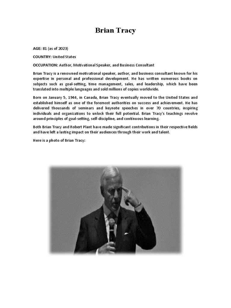 Brian Tracy | PDF