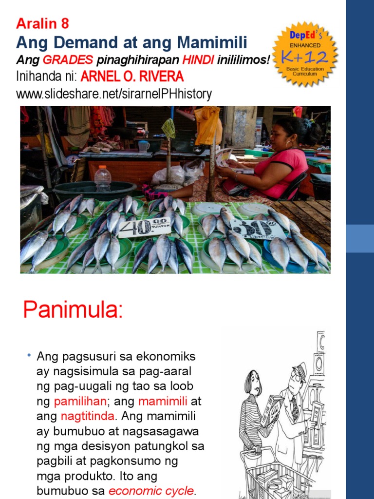 Aralin 8 Ang Demand at Ang Mamimili | PDF