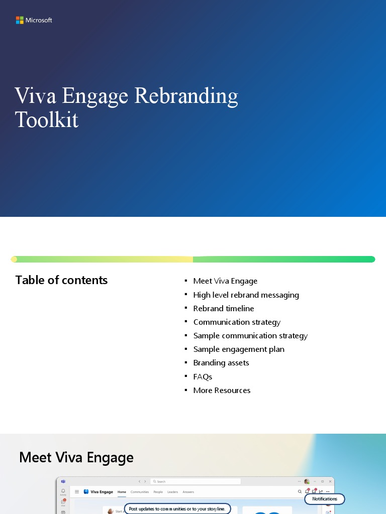 Viva Engage Rebranding Toolkit | PDF | Microsoft Outlook | Mobile App