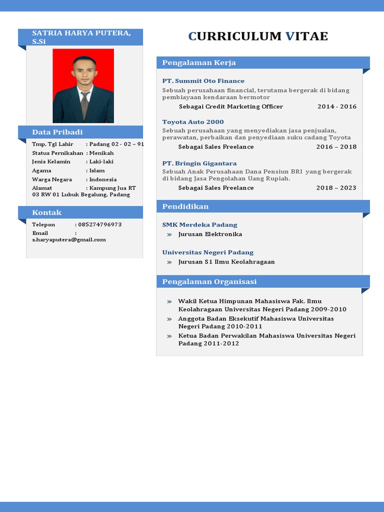 CV Satria | PDF