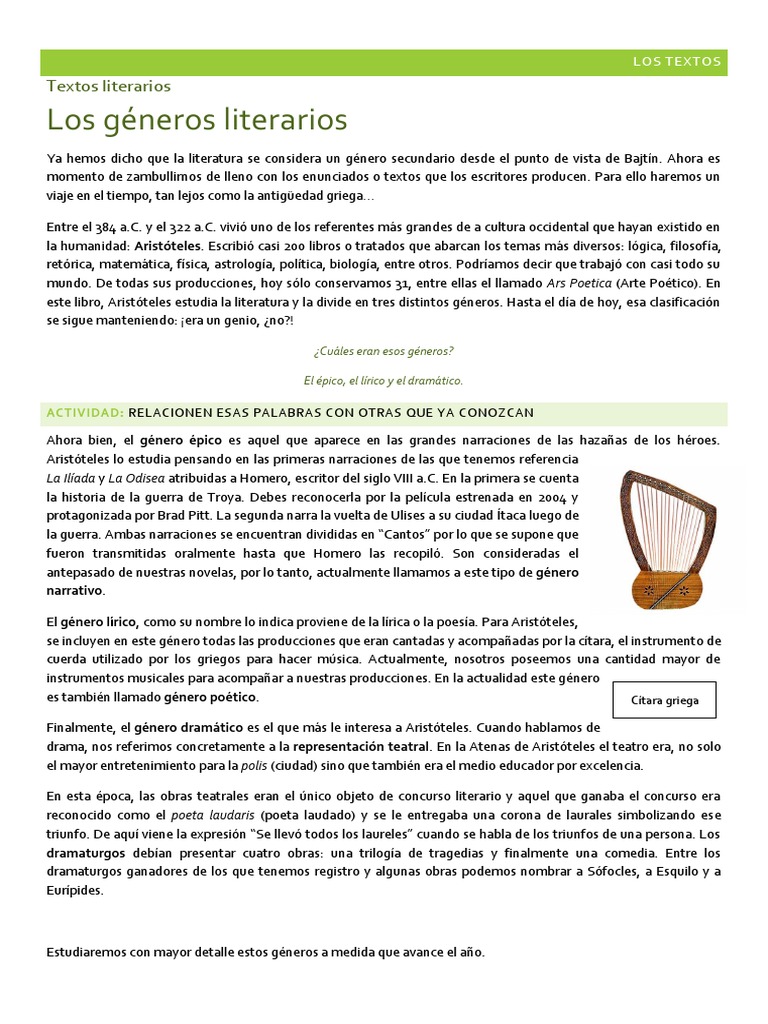 El Género Dramático. | PDF | Teatro | Aristóteles