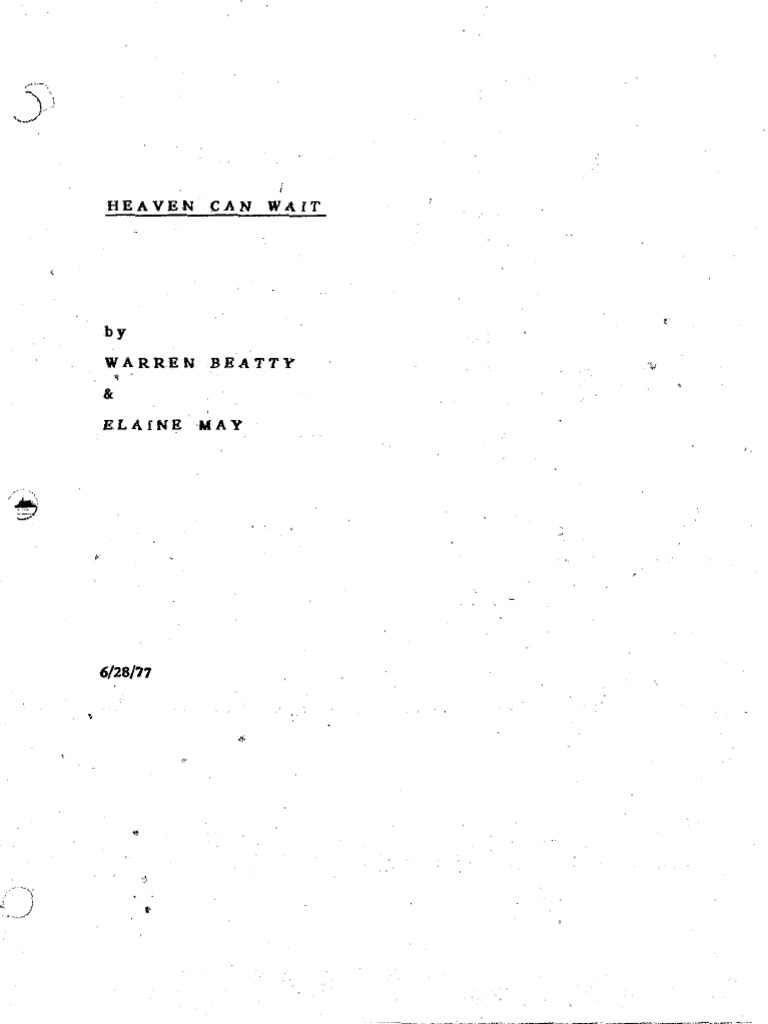Heaven Can Wait 1978 | PDF