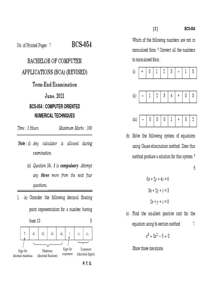BCS 054 June 2021 | PDF