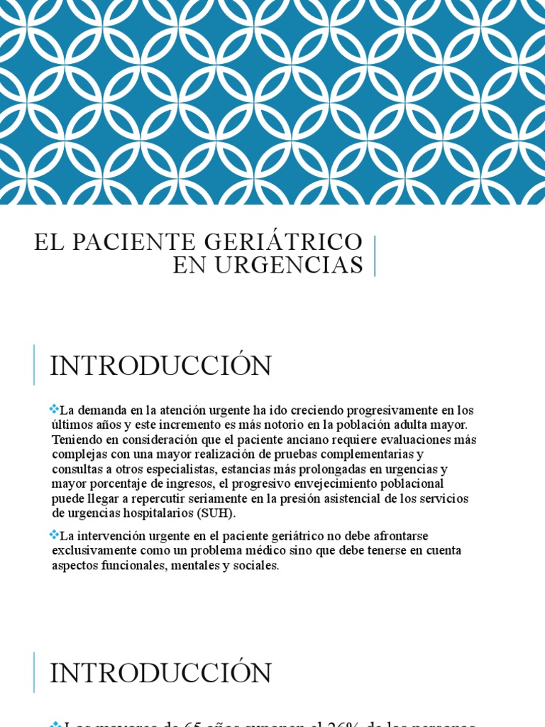 Atención integral al paciente geriátrico | PDF | Vejez | Geriatría