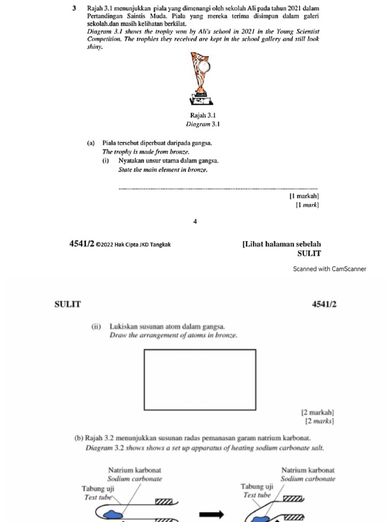 Bab 8 t4 Trial Kimia 2022 | PDF