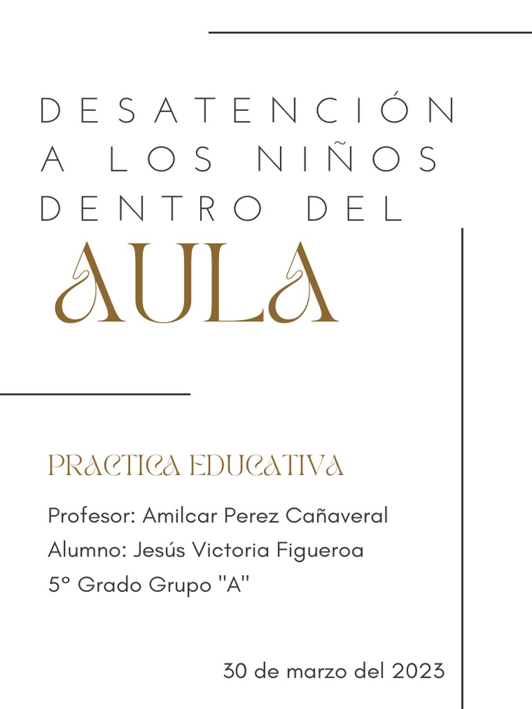 Documento A4 Proyecto Final Aesthetic Minimal Beige Negro | PDF | Salón ...