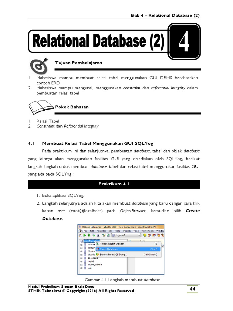 FIX FIX Bab 4 - Relational Database 2 | PDF