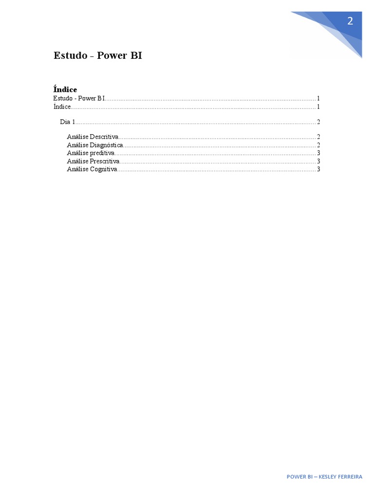 Power Bi - Estudo | PDF