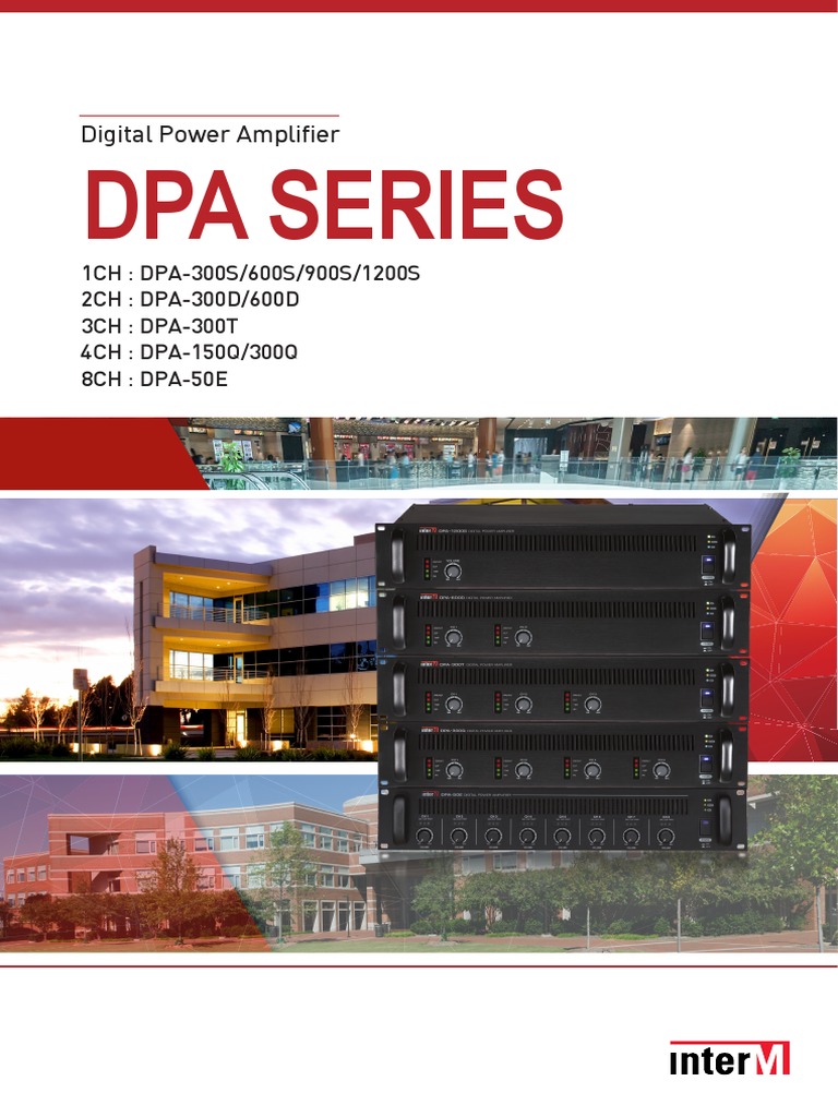 DPA Series Digital Power Amplifiers | PDF | Amplifier | Power Supply