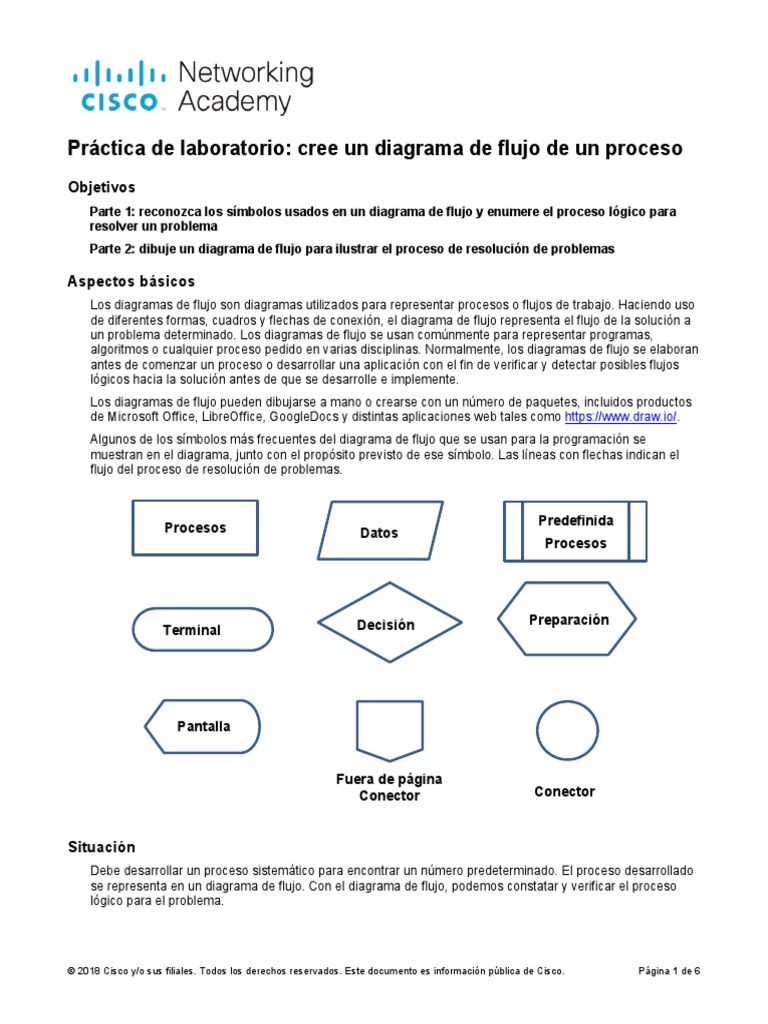 2.1.1.8 Lab - Creating A Process Flowchart | PDF | Microsoft ...