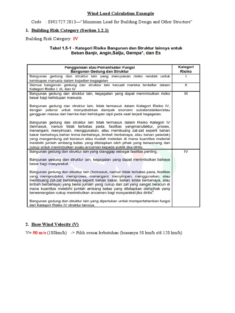 Wind Load Calculation - Example | PDF | Wound | Civil Engineering