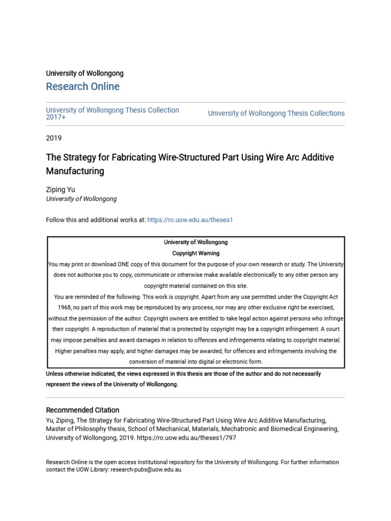 The Strategy For Fabricating Wire-Structured Part Using Wire Arc ... The Strategy For Fabricating Wire-Structured Part Using Wire Arc ...