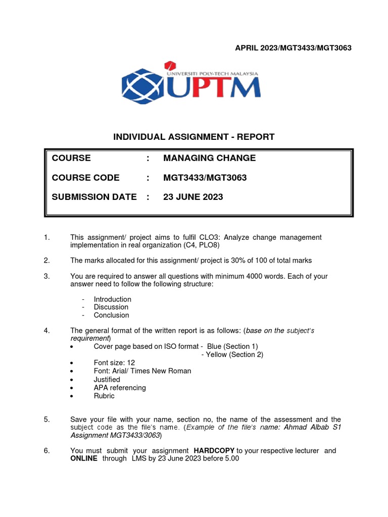 Case Report MGT3063 MGT3433 0423 | PDF