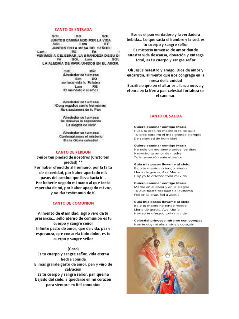 CANTOS | PDF | Cocina, comidas y vino | Religión y espiritualidad