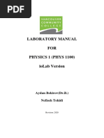 Lab Manual Sp015 Sp025 | PDF | Significant Figures | Experiment