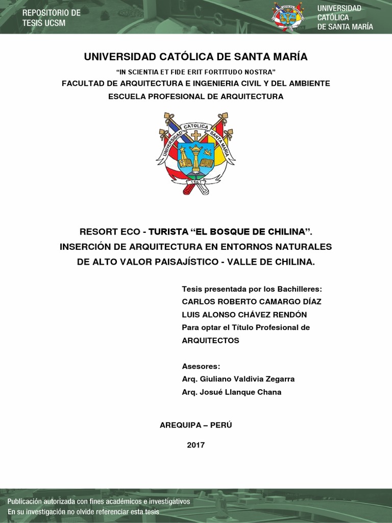 Resort Eco El Bosque de Chilina | PDF | Perú | Turismo