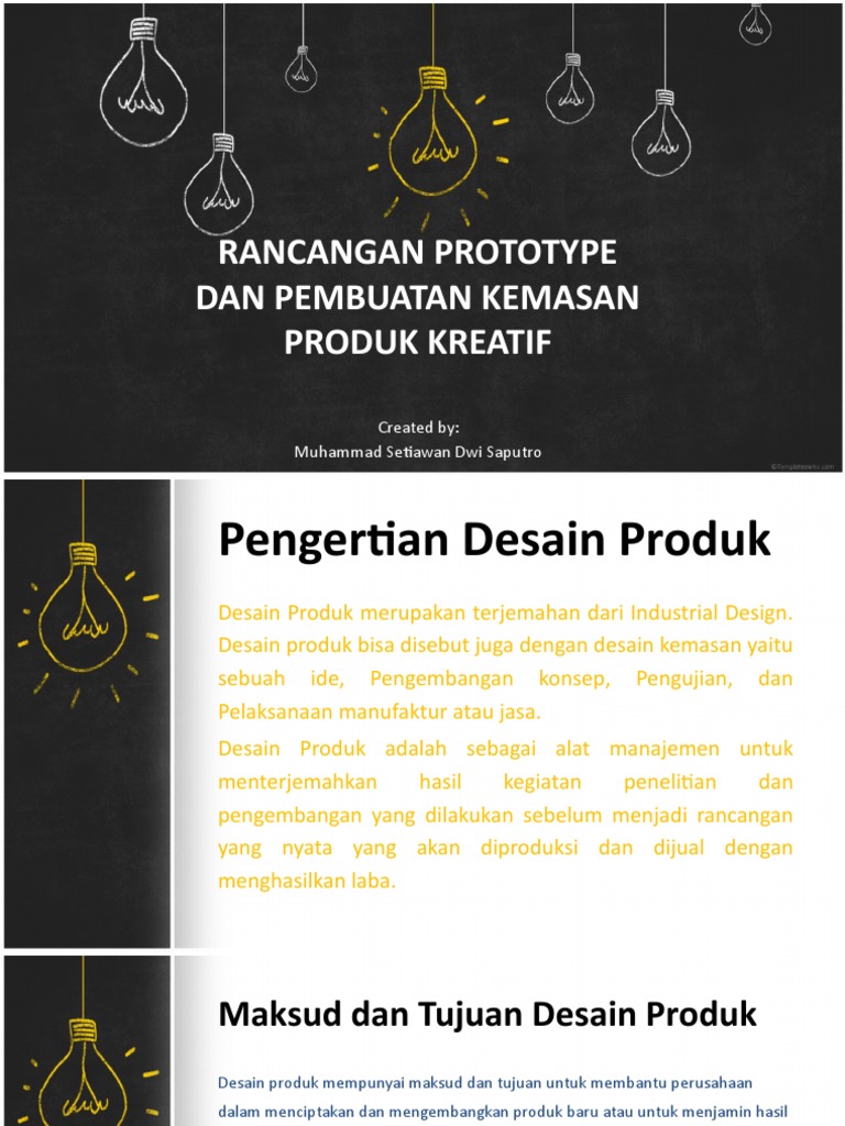 Rancangan Prototype Dan Pembuatan Kemasan Produk Kreatif: Created By ...